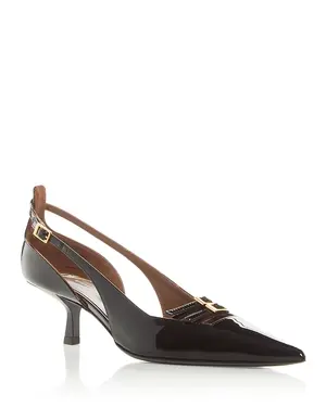 GIUSEPPE ZANOTTI Pointed Buckle Pumps - Black