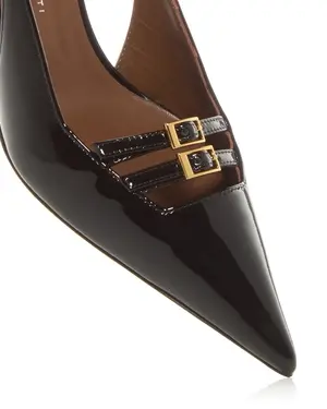 GIUSEPPE ZANOTTI Pointed Buckle Pumps - Black