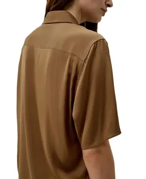 Lilysilk Half-placket Short Sleeve Shirt
