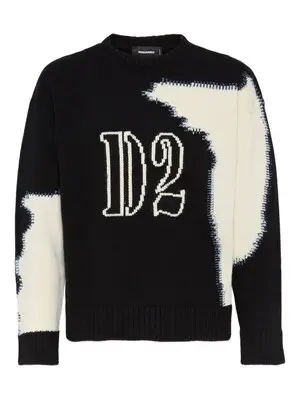Dsquared2 Intarsia Knit Sweater Multi