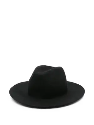 Borsalino Wool Fedora Hat - Black