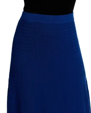 Misook Ribbed Midi Skirt