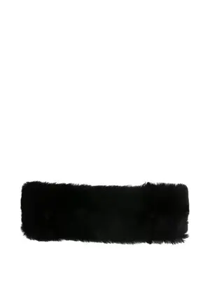 TOTÊME Shearling Headband - Black