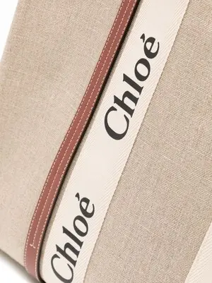 Chloé Woody Large Canvas Tote
