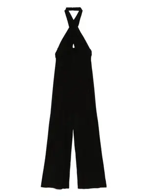 Norma Kamali Sleeveless Long Jumpsuit - Black