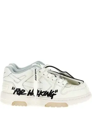 Off White Out Of Office Leather Sneakers - White
