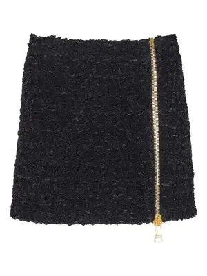 Balenciaga Tweed Mini Skirt - Black