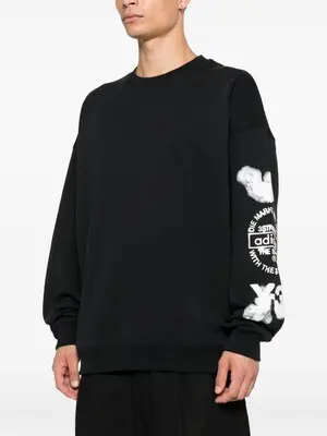 Y3 Sweatshirt With Graphic Print And Sleeve Design