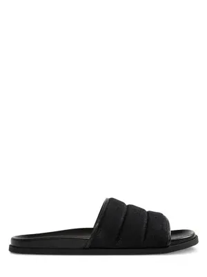 Gucci Gg Canvas Sliders - Black