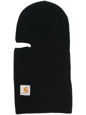Carhartt Work In Progress Balaclava With Logo Black