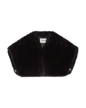 Black Faux Fur Shrugs