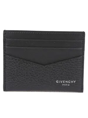 Givenchy Leather Credit Card Holder - Black