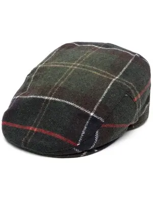 Barbour Tartan Wax Flat Cap - Multi