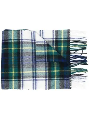 Barbour Tartan Wool And Cashmere Scarf - Multi