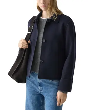 Theory Wool And Cashmere Boxy Jacket