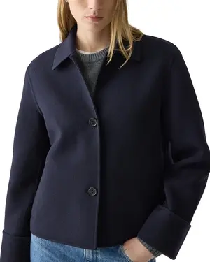 Theory Wool And Cashmere Boxy Jacket