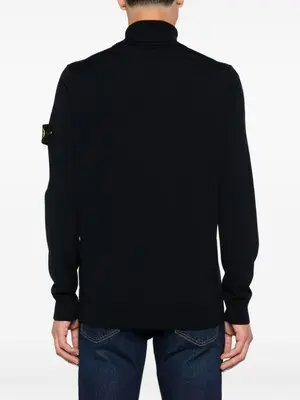 Stone Island Wool Turtleneck - Blue