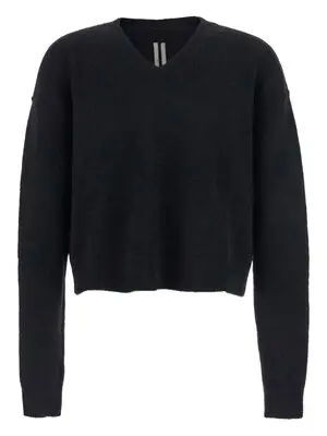 Rick Owens Tommy V-neck Jersey - Black