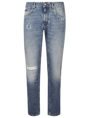 Dolce & Gabbana Jeans With Distressed Detail