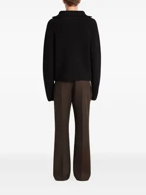 COURREGES Zipped Wool Sweater