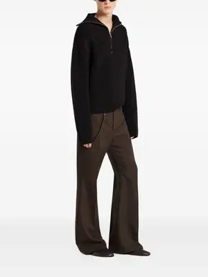 COURREGES Zipped Wool Sweater