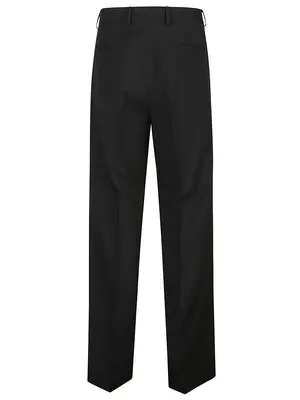 Gucci Wool Gabardine Trousers - Black