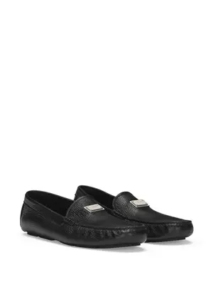 Dolce & Gabbana Leather Loafer With Logo