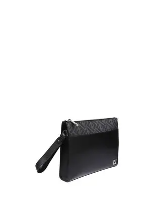 Fendi Frizione Quadrata Clutch - Black