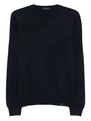 FAY Fine Wool Sweater - Blue