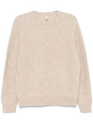 SUNFLOWER Yak Crew Neck Sweater - Beige