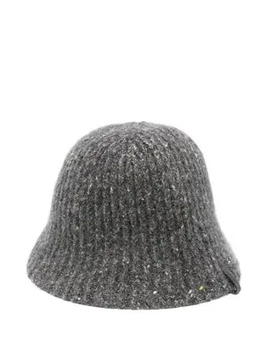 Brunello Cucinelli Wool Cloche Hat - Grey