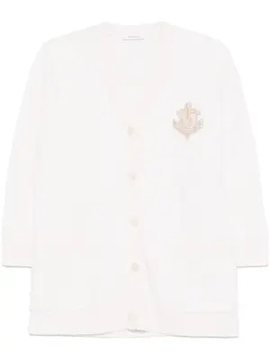 Max Mara Wool And Cashmere Cardigan - White
