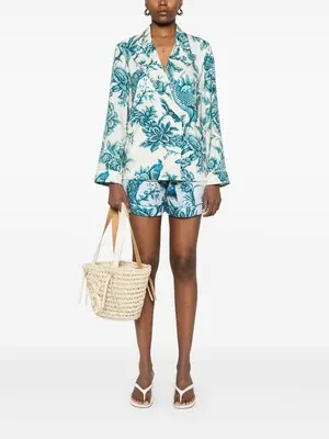 F.R.S FOR RESTLESS SLEEPERS Printed Cotton Shorts - Blue