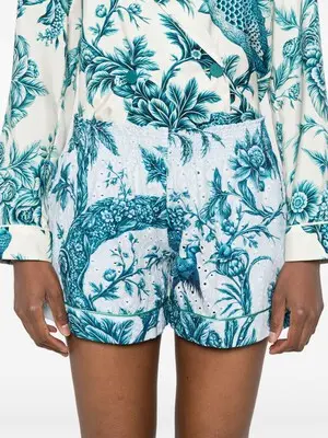 F.R.S FOR RESTLESS SLEEPERS Printed Cotton Shorts - Blue