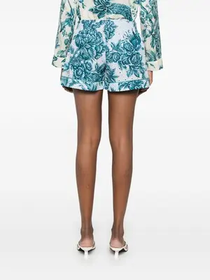 F.R.S FOR RESTLESS SLEEPERS Printed Cotton Shorts - Blue