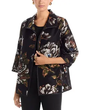 Caroline Rose Easy A-line Jacket - Multi/black