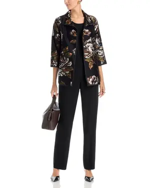 Caroline Rose Easy A-line Jacket - Multi/black