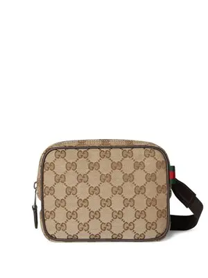 Gucci Gg Supreme Mini Camera Bag - Brown