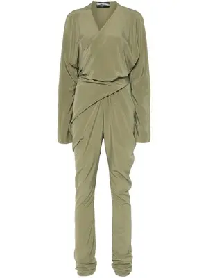 CORTANA Serp Silk Jumpsuit - Green