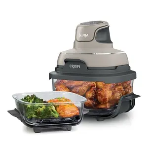 NINJA Crispi Cook N Store Portable Glass Cooking System - Stone