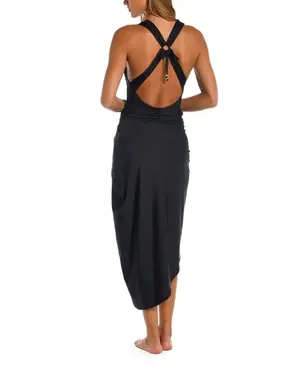 SUNSHINE 79 Solid Convertible Faux Wrap