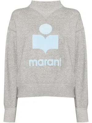 MARANT ETOILE Moby Logo Sweatshirt - Grey