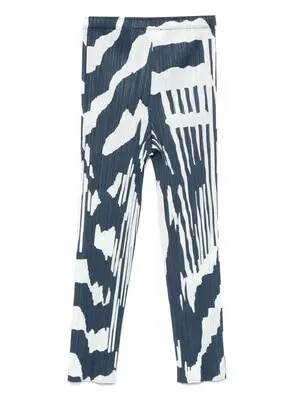 Issey Miyake Printed Pleated Trousers