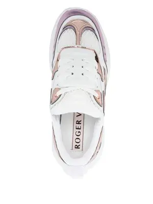 ROGER VIVIER Motor Run Sneakers - Silver