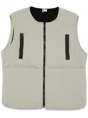 Emporio Armani Logo Down Vest - Beige