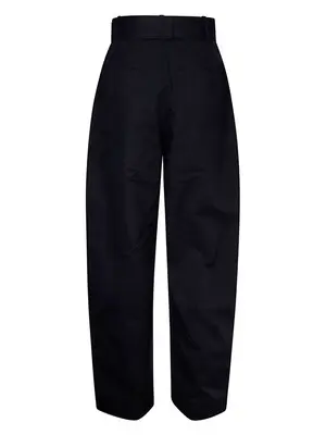 Studio Nicholson Round Leg Cotton Trousers - Blue