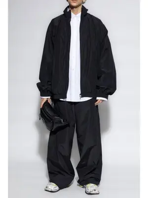 Balenciaga Wide Leg Trousers - Black