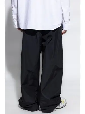 Balenciaga Wide Leg Trousers - Black