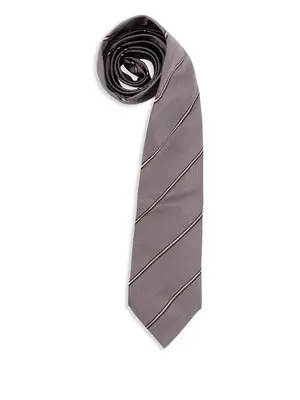 Brunello Cucinelli Silk Neck Tie - Grey