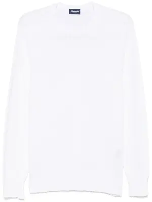 DRUMOHR Knitted Neck Sweater White